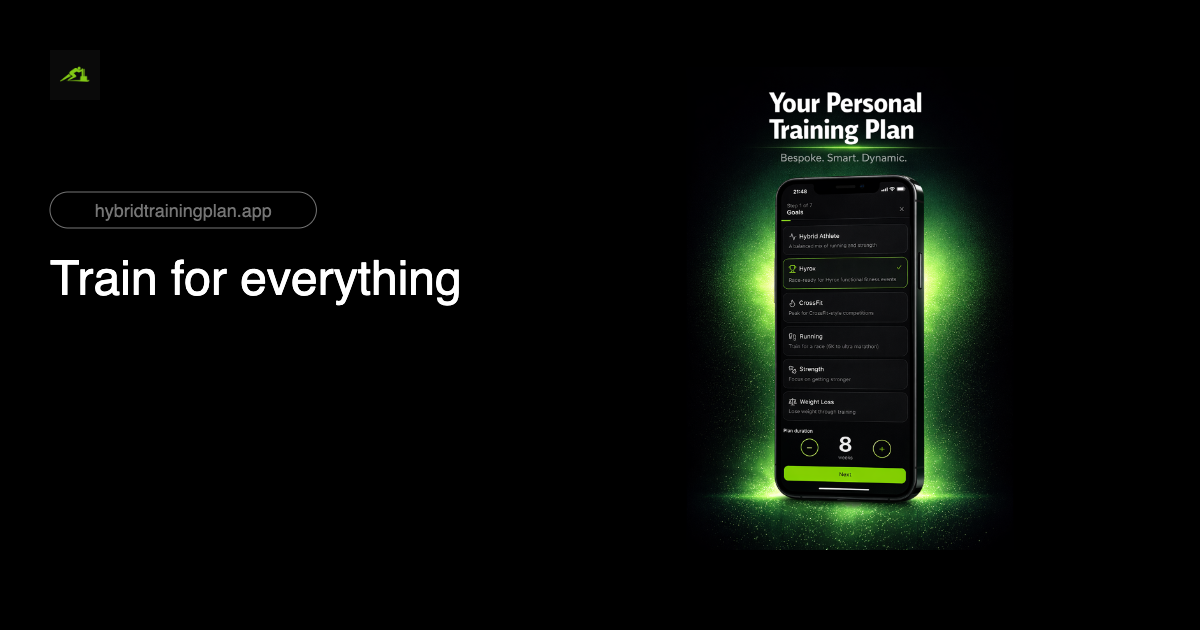 The Running + Lifting Schedule (Weekly Training Template) | Hybrid ...
